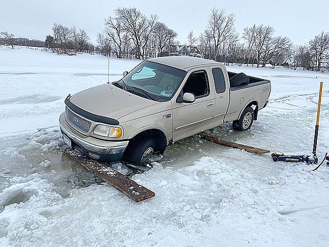 Broken Ice Truck